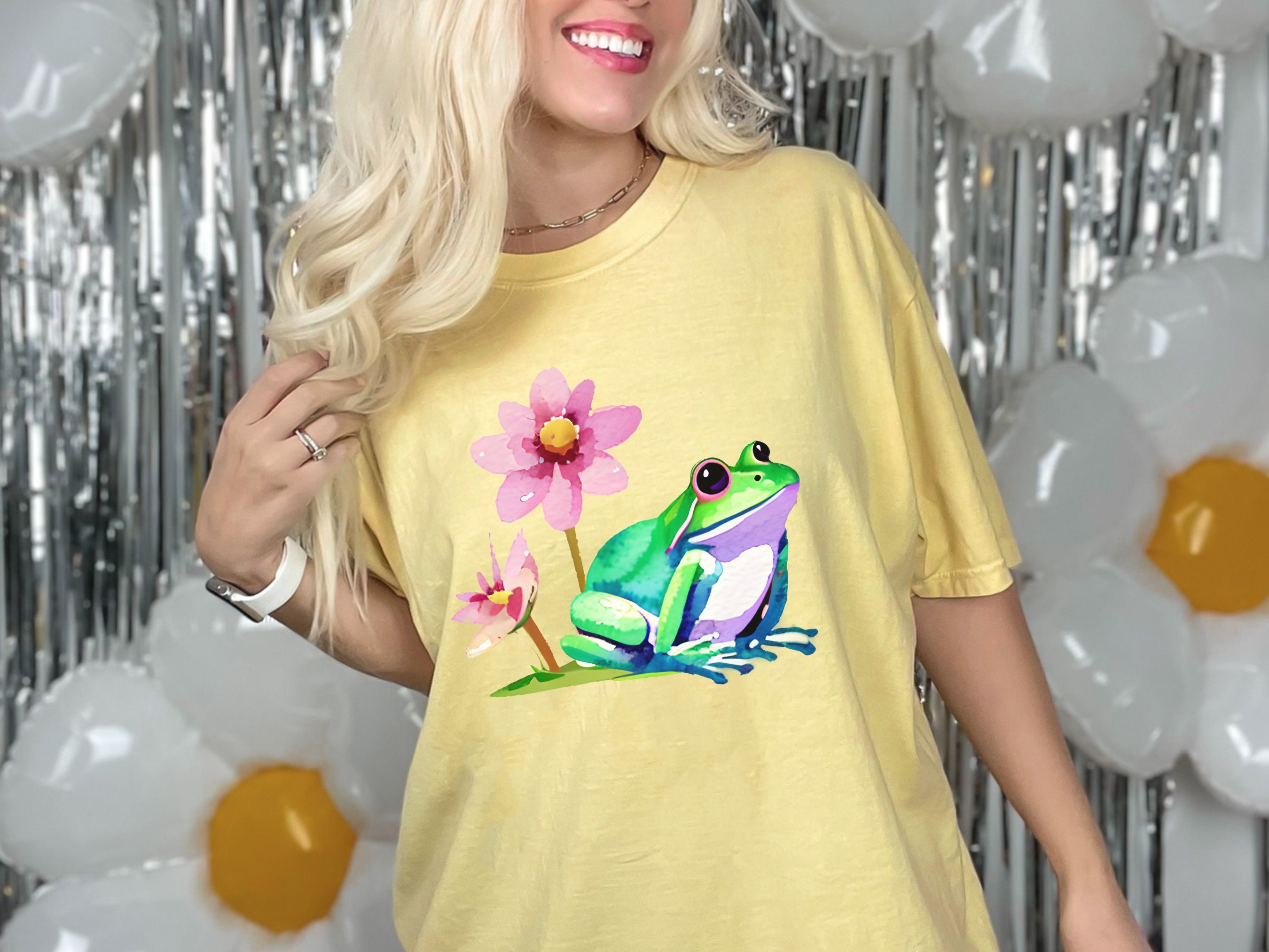 Cottage Core Frog, Pdf, Svg, Png, Jpg, Commercial Use, Digital Download ...