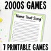 2000s Party Printable Games | 2000s Party Games | 00s Party Game Bundle ...