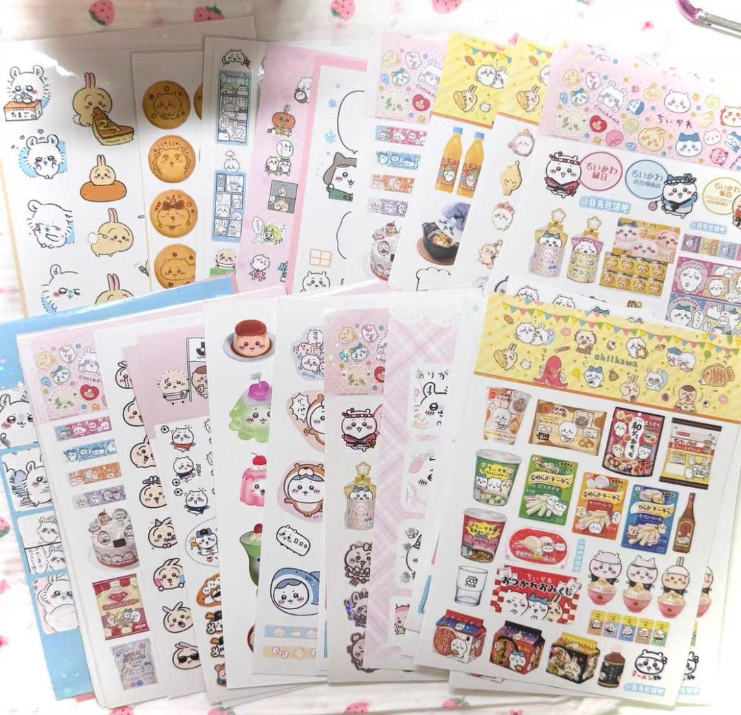 Chiikawa Sticker Sheets - Etsy