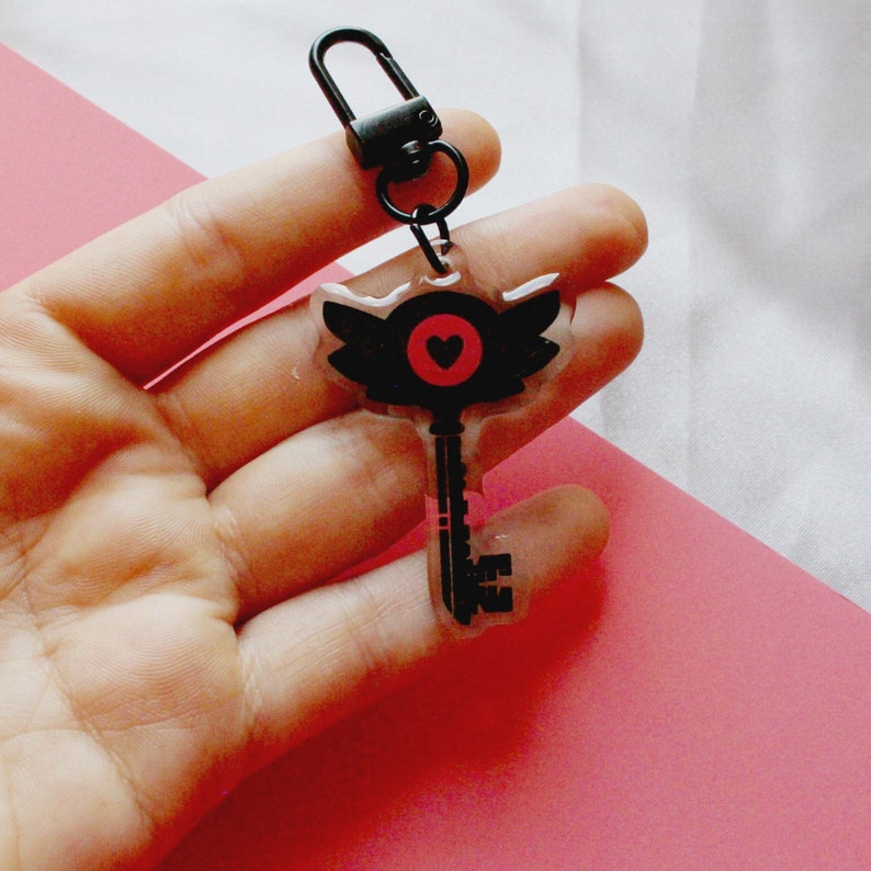 Hazbin Hotel Key Acrylic Keychain, Hazbin Hotel Key Keychain, Hazbin ...