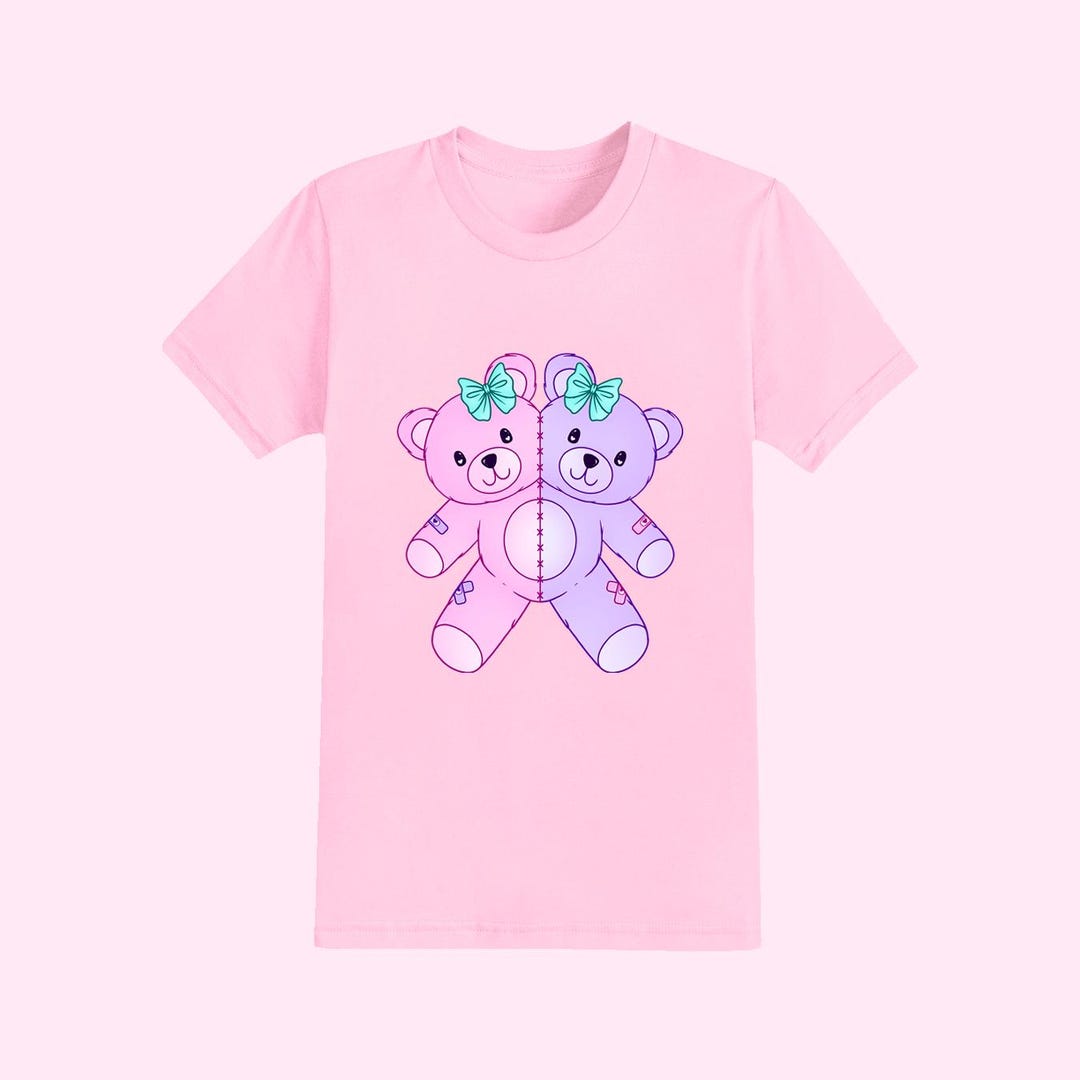 Conjoined Teddy Bears T-shirt (sizes S-5XL), Conjoined Bears Shirt ...