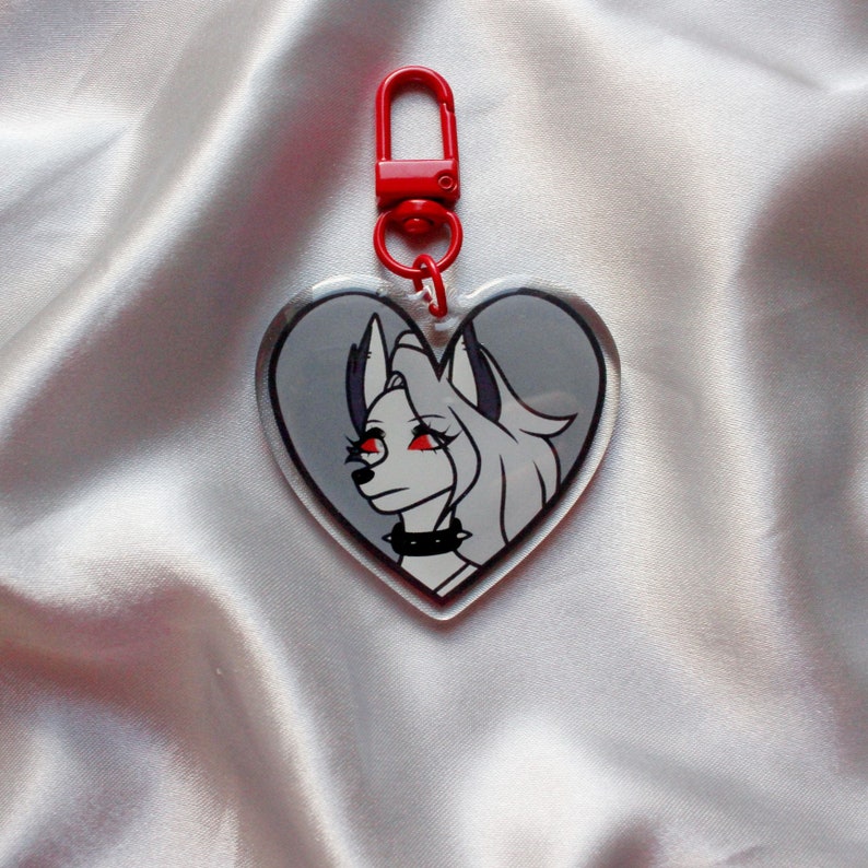 Helluva Boss Loona Acrylic Keychain, Loona Keychain, Helluva Boss ...