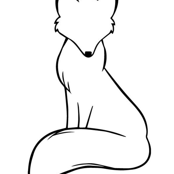Fox Outline - Etsy