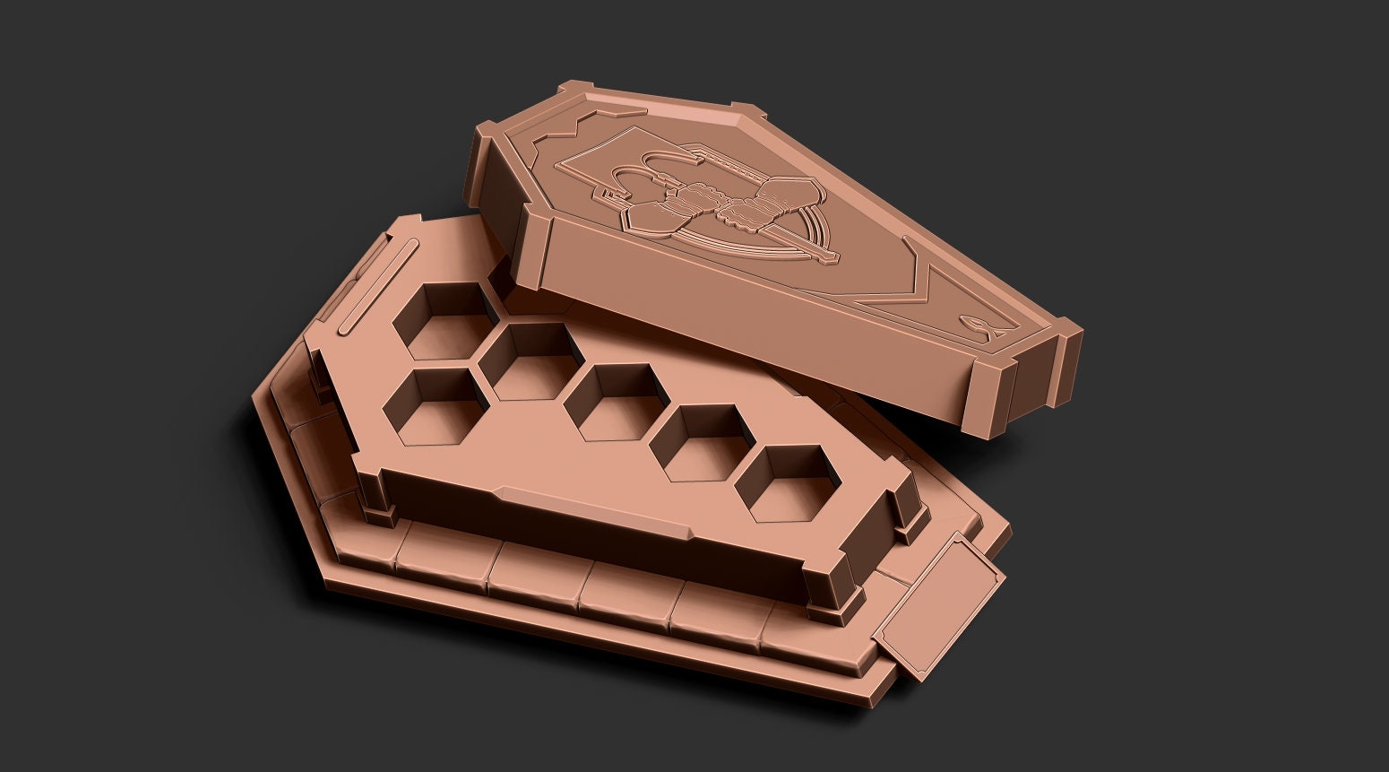 Vampire Coffin Dice Box 4 in 1 Cleric / Paladin / Wizard / Blood Hunter ...