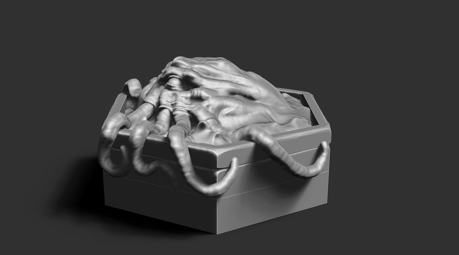 Cthulhu Dice Box 3D Print .STL Octopus Monster 3D File Digital Product ...