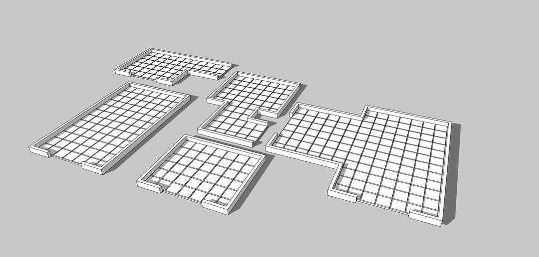 Mini Dungeon Tile Set | Rooms Pack | 3D Print | TTRPG Terrain - Etsy