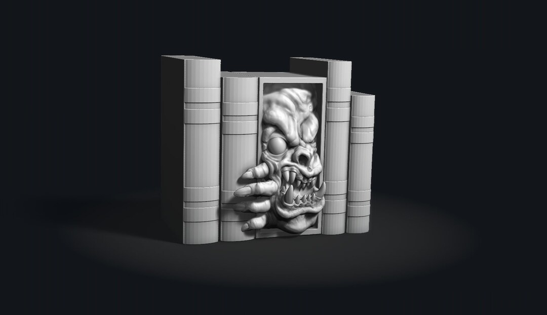 Monster Book Holder / Book Nook - Add a Magical Touch to Your Shelves ...