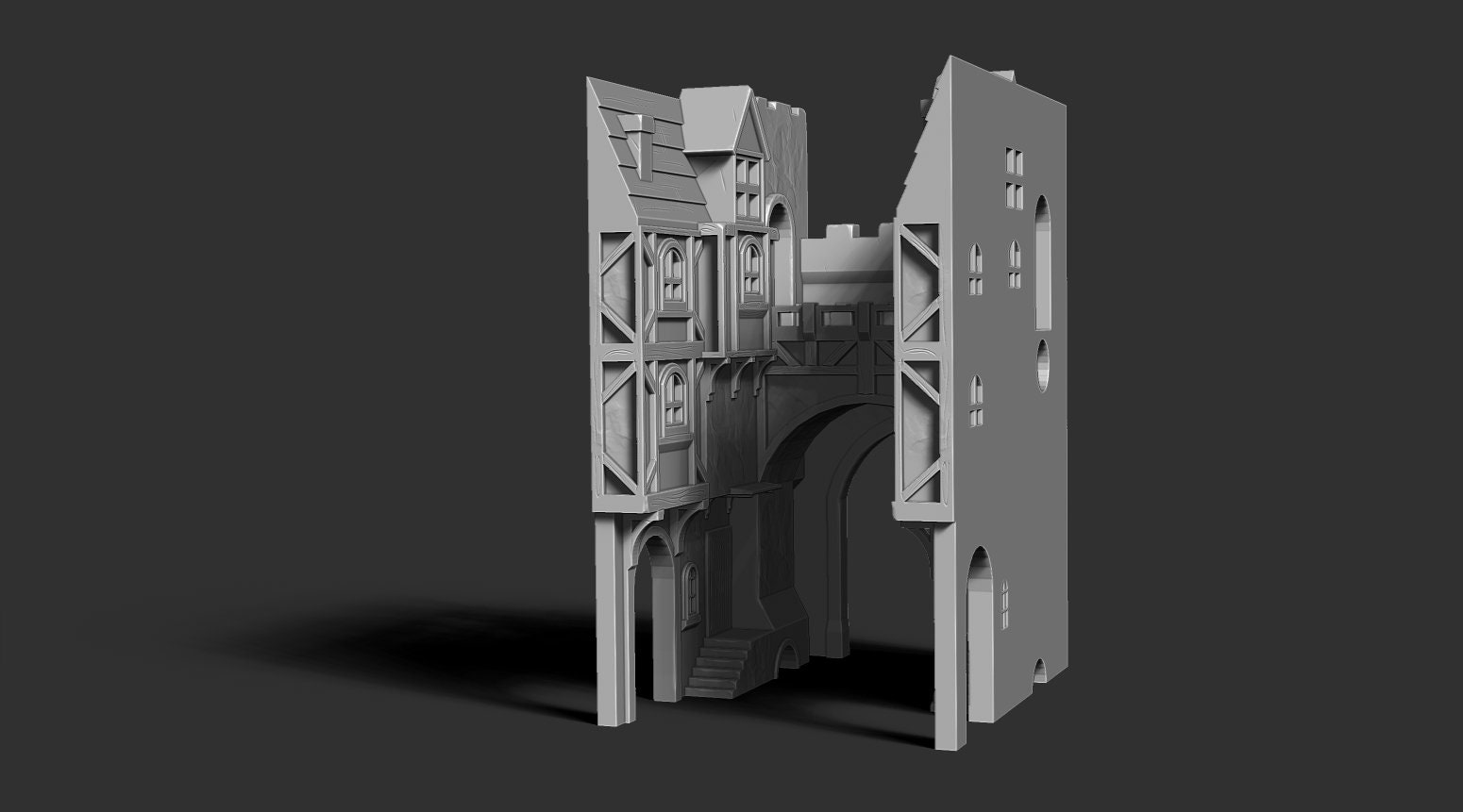 Medieval Street Book Nook Digital File .STL 3D Printing - Etsy