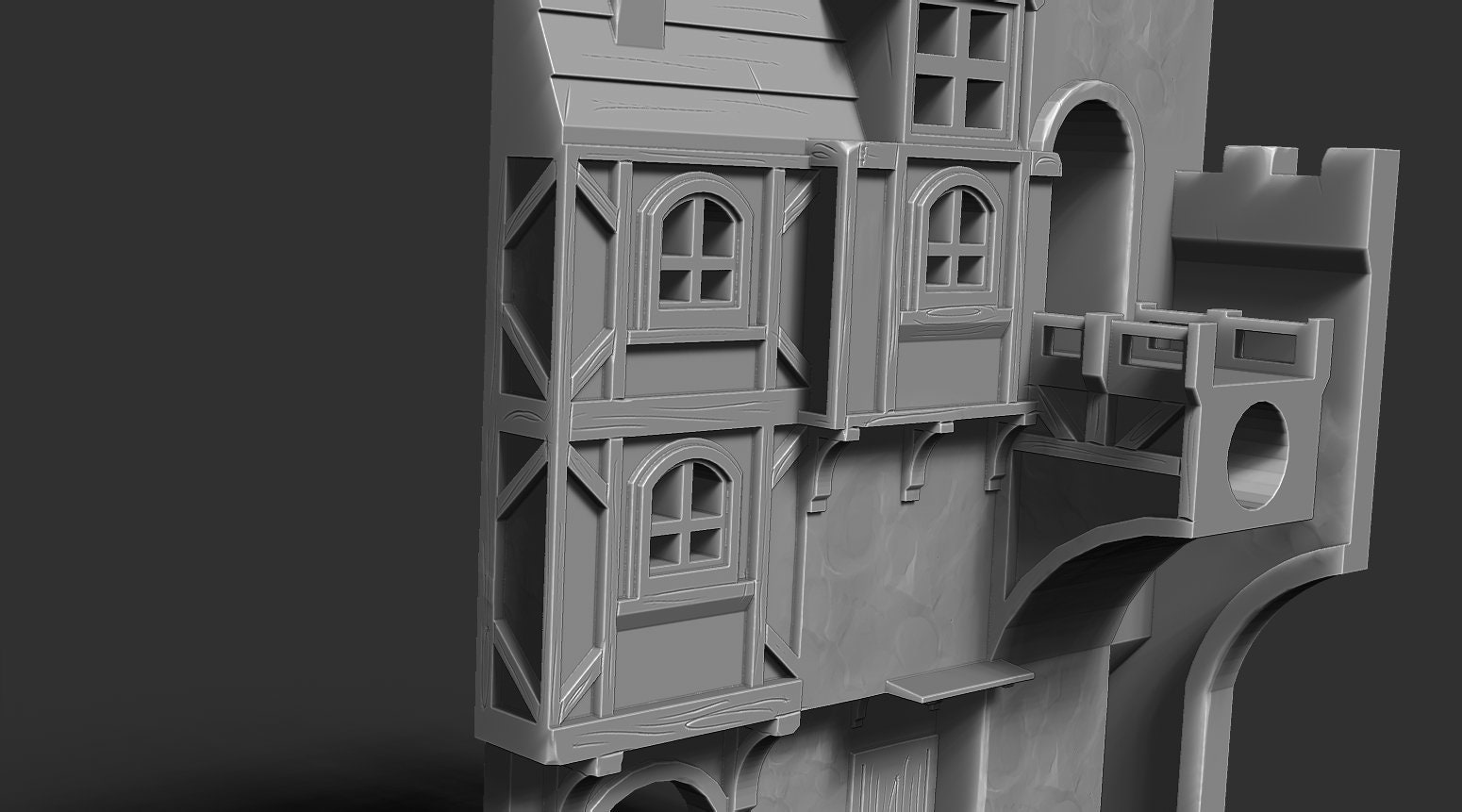 Medieval Street Book Nook Digital File .STL 3D Printing - Etsy