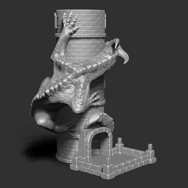 3d File Print Dice Tower - Etsy