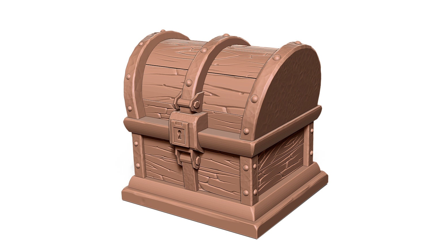 Chest and Chest Mimic Miniature STL File – TTRPG 3D Print (digital ...