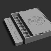 Dice Throne STL File - Character Tray Storage Boxes - for 3D Printers ...
