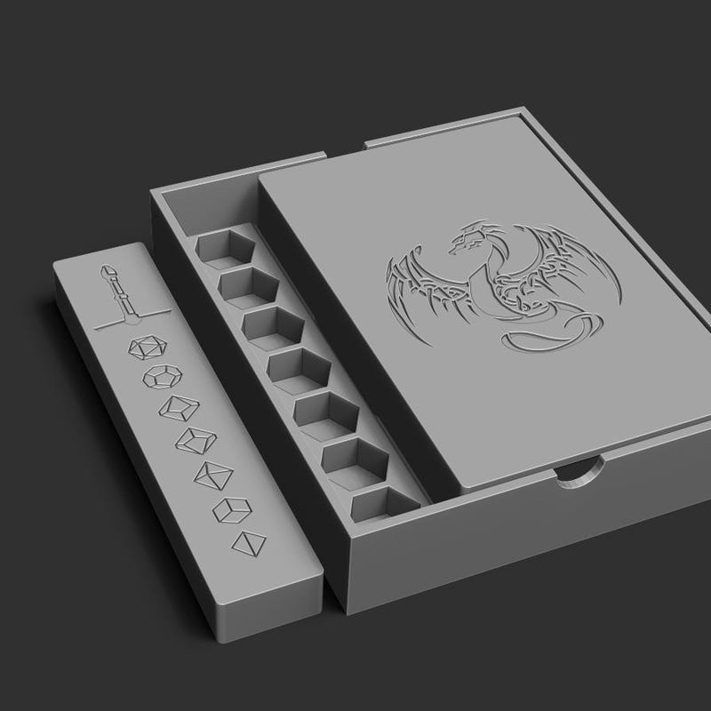 3d Print Dice Box File - Etsy UK