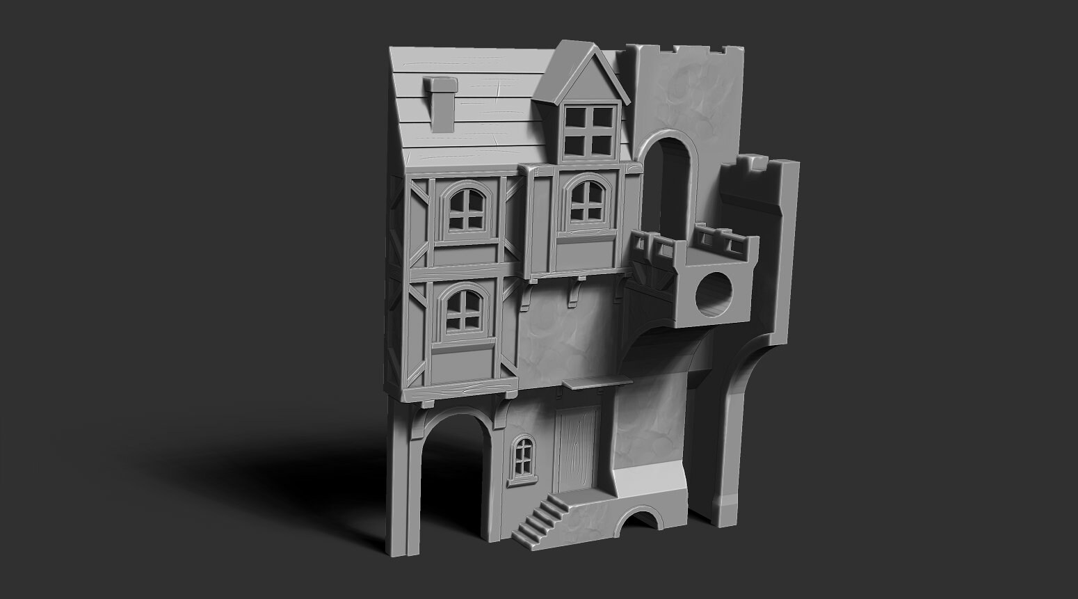 Medieval Street Book Nook Digital File .STL 3D Printing - Etsy
