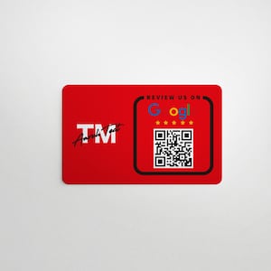 Custom Google Review Tap Cards | NFC & QR Code Review Cards With Your ...