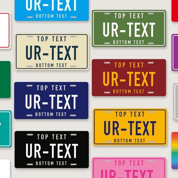 Personalized Vanity License Plates - Etsy