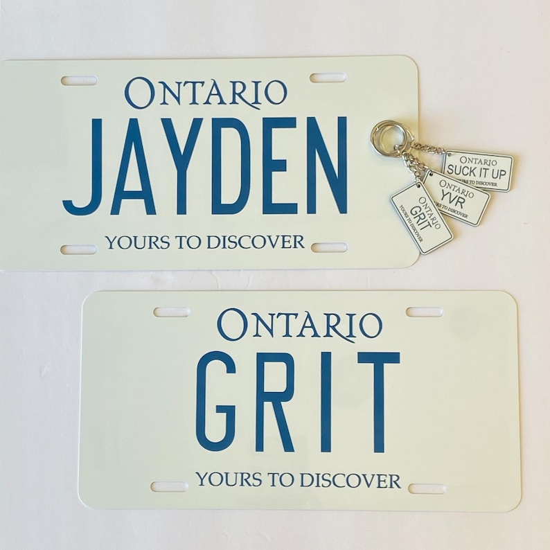 Custom Canadian License Plate: Personalized Aluminum Car Tag - Etsy