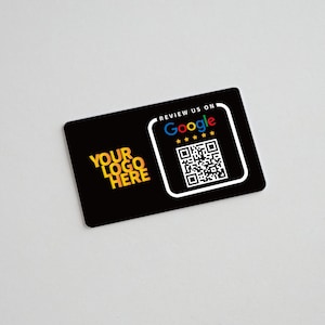 Custom Google Review Tap Cards | NFC & QR Code Review Cards With Your ...