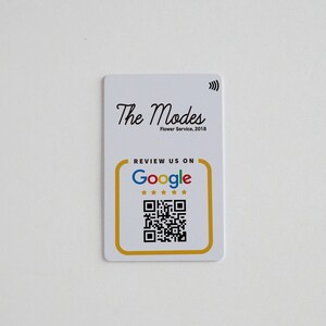 Custom Google Review Tap Cards | NFC & QR Code Review Cards With Your ...