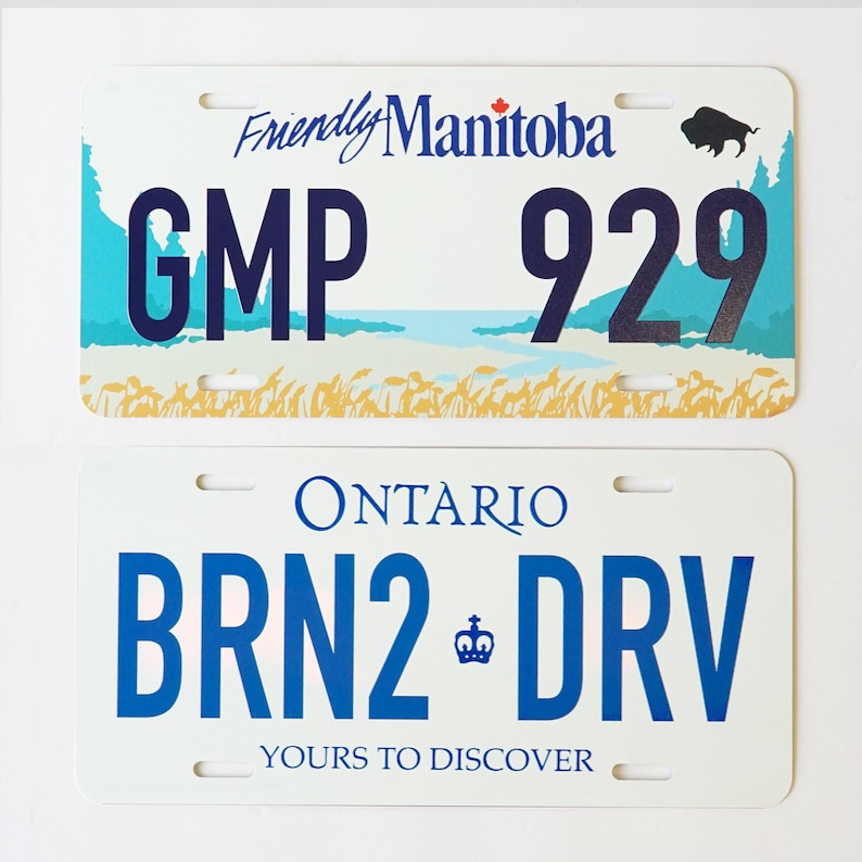 Custom Canadian License Plate Personalized Plate Custom Car Tags 6 X 12 ...