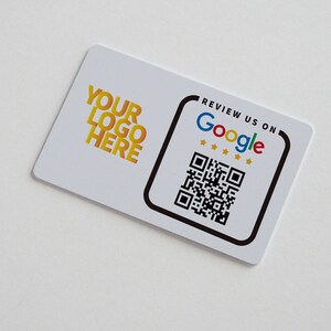 Custom Google Review Tap Cards | NFC & QR Code Review Cards With Your ...