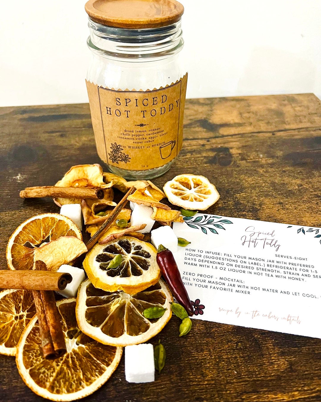 Spiced Hot Toddy Craft Cocktail/mocktail Infusion Kit - Etsy