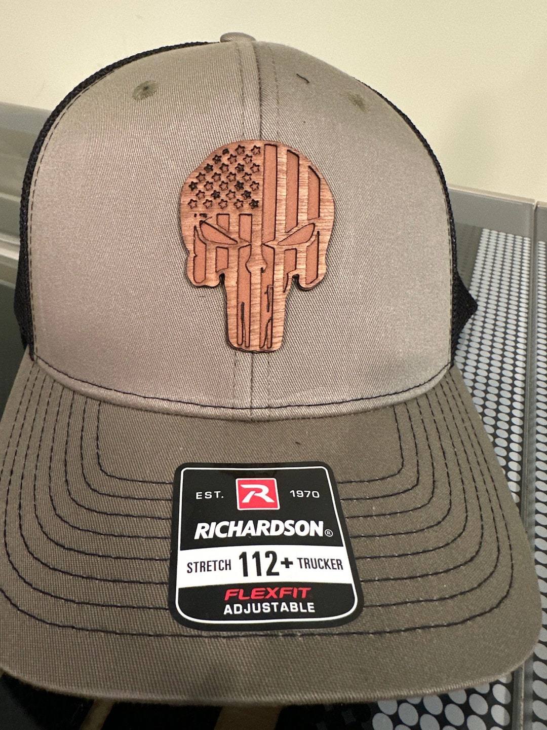 Punisher Skull American Flag Patch Hat,richardson 112 Trucker Capmilitary Tactical Dad Gift USA ...