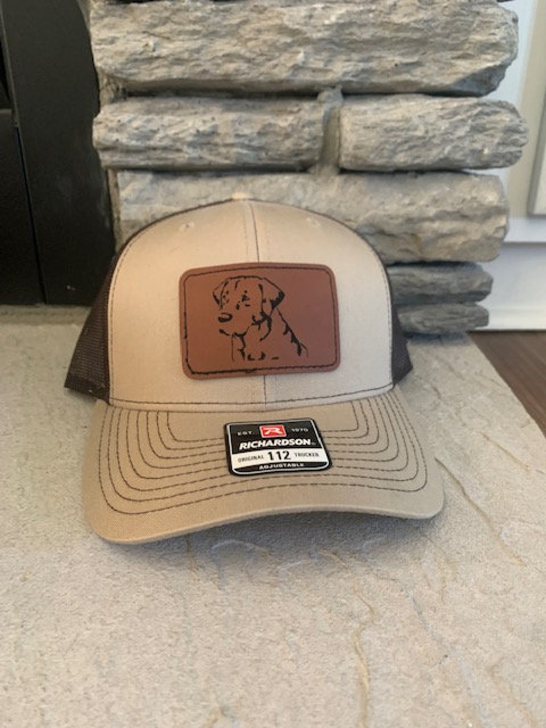 Labrador Patch, Hunter's Gift, Birddog Trucker Hat 112 Top Seller Leather Patch Hat, Baseball ...