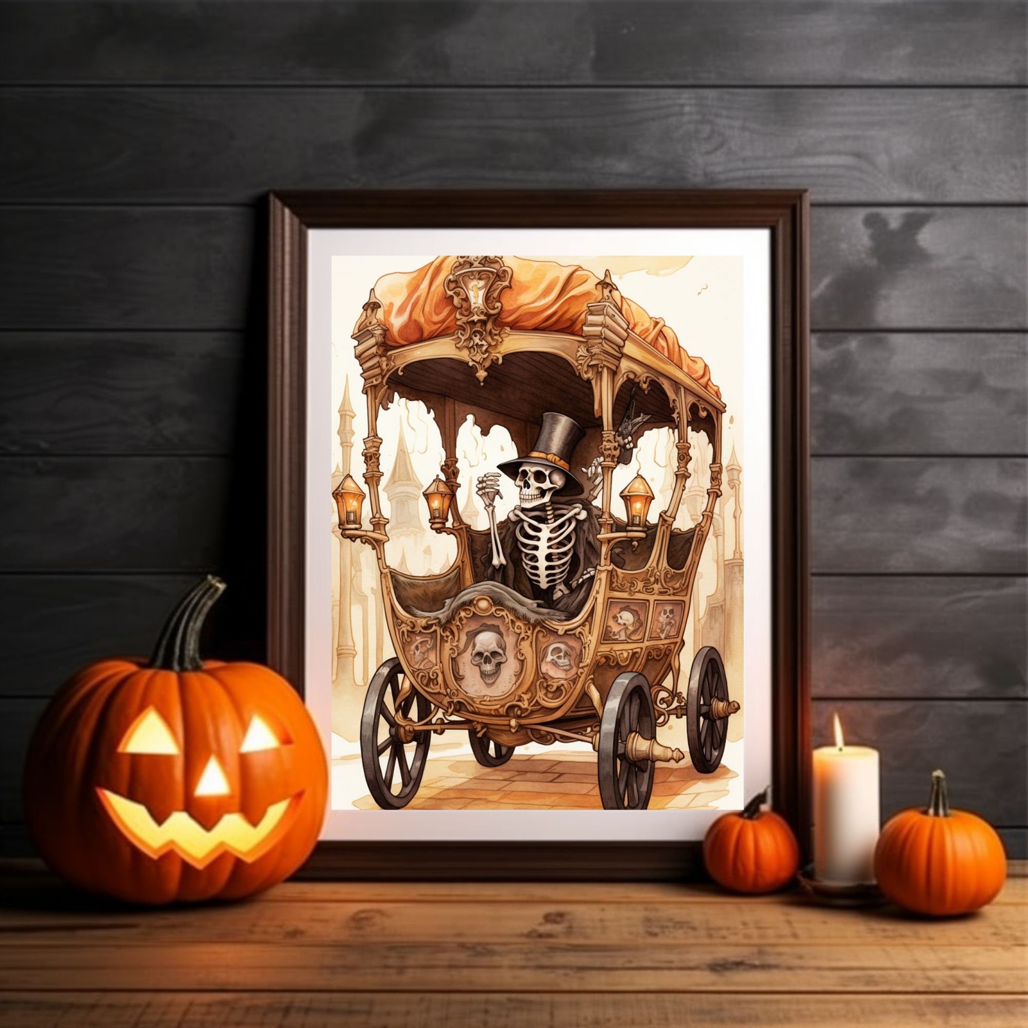 Vintage Halloween Art Print Cartoon-style Satirical Fun. - Etsy