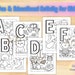 Alphabet Coloring Pages Printable | ABC Coloring Pages | Back to School ...