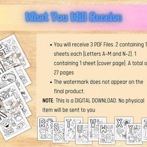 Alphabet Coloring Pages Printable | ABC Coloring Pages | Back to School ...