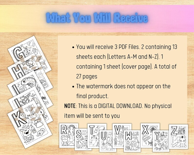 Alphabet Coloring Pages Printable | ABC Coloring Pages | Back to School ...