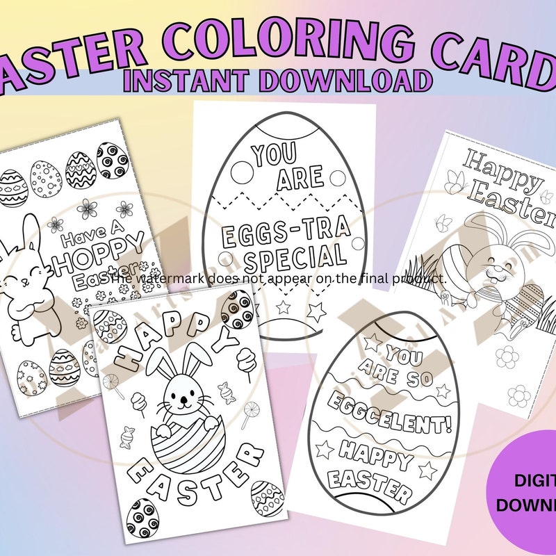 Easter Card for Kids - Etsy