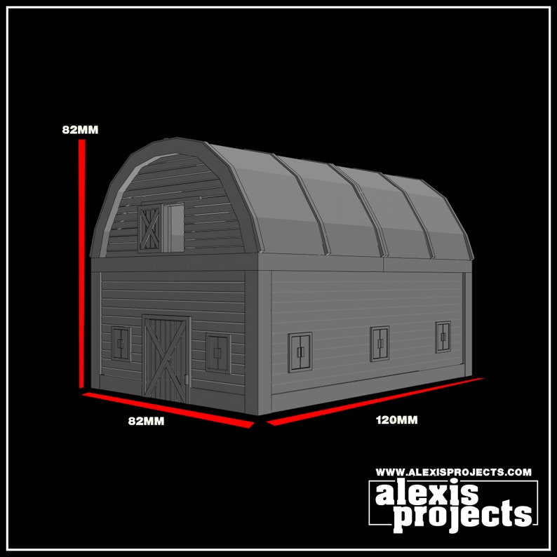 Barn Terrain 3D Printable STL Files - Etsy