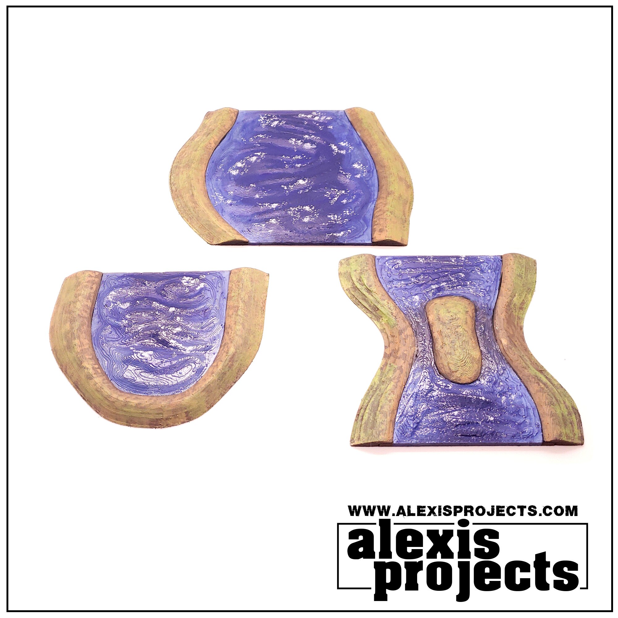 Log Themed Modular River | Pack A | Printable Stls - Etsy