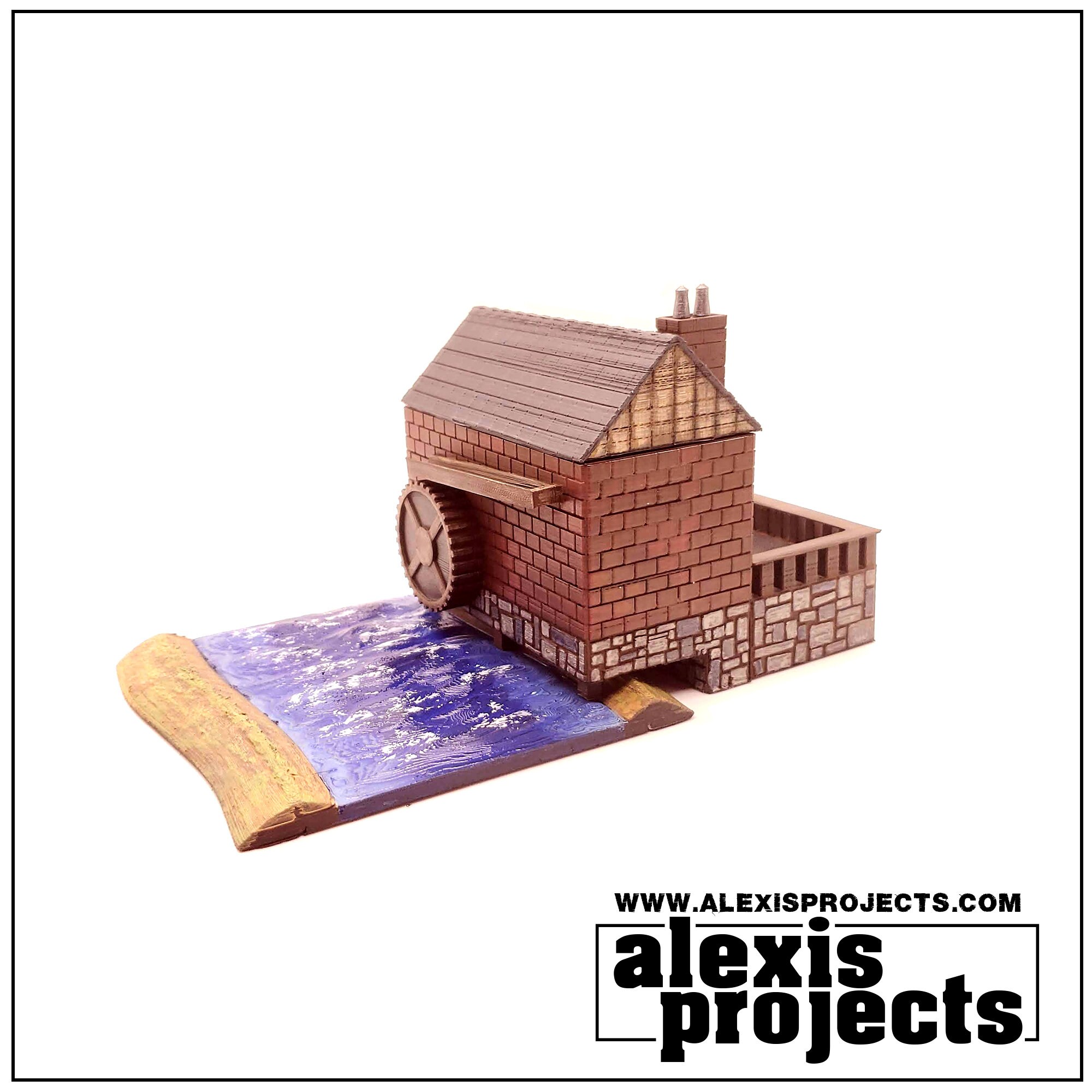 Watermill and 3 Modular River Printable Stls - Etsy