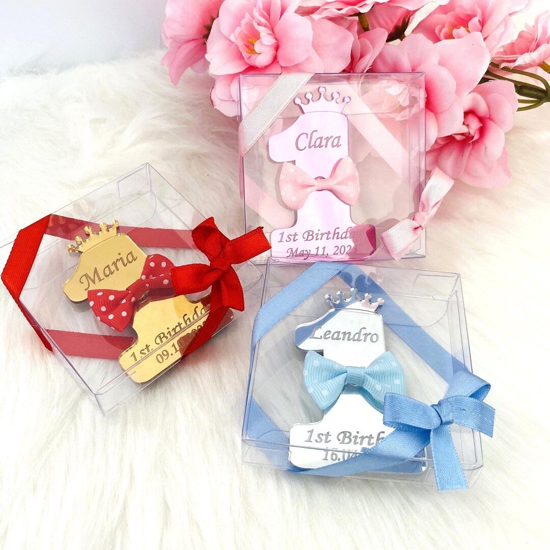 Personalized First Birthday Party Favors - 1st Birthday Party ...