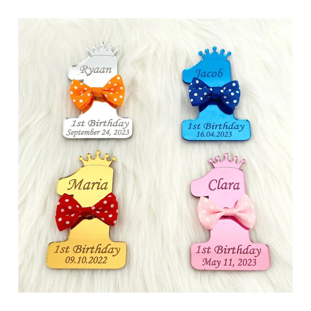 Elegant First Birthday Favors, 1st Birthday Baby Girl, Birthday ...