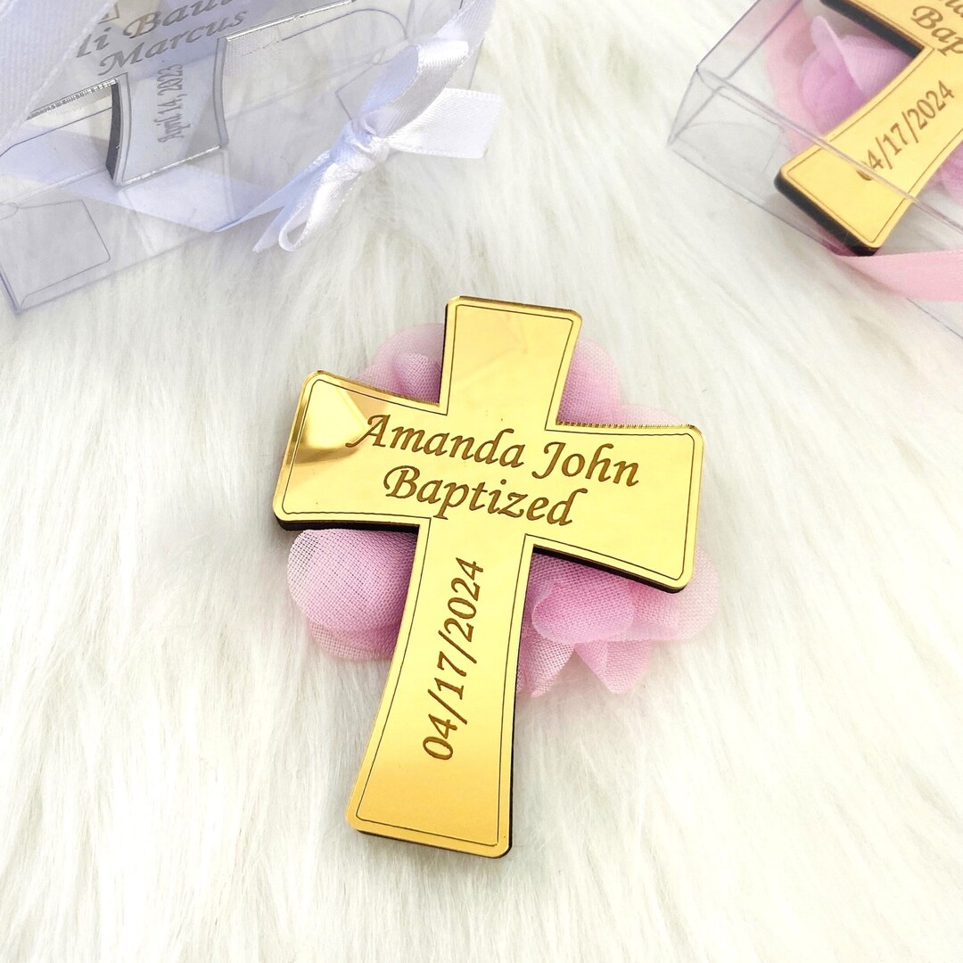 Personalized Baptism Party Favors for Guests in Bulk | Handmade Mirror ...