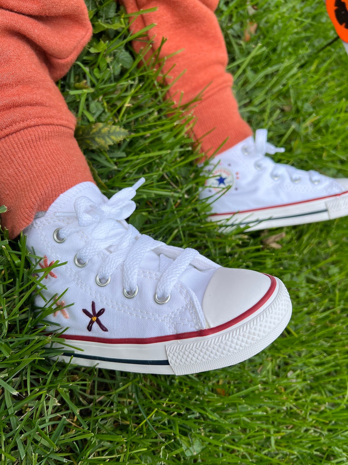 Toddler Converse High Tops Custom Converse Embroidery Embroidered ...