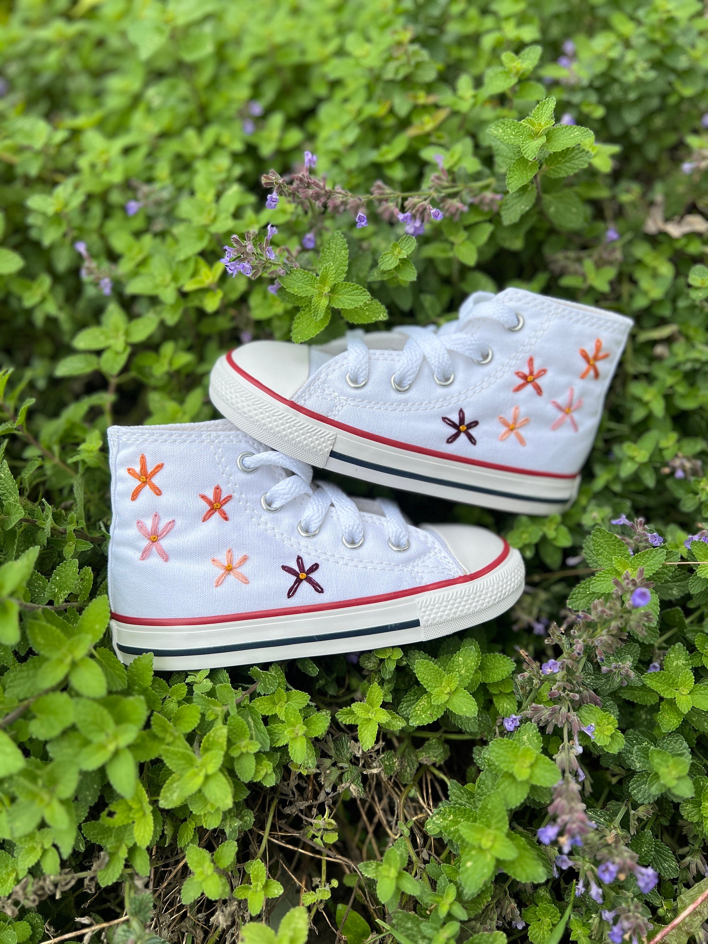 Toddler Converse High Tops Custom Converse Embroidery Embroidered ...