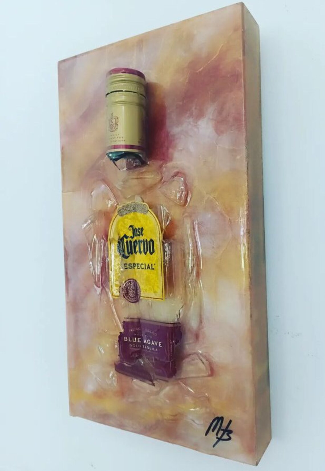 Jose Cuervo Epoxy Broken Bottle Art - Etsy