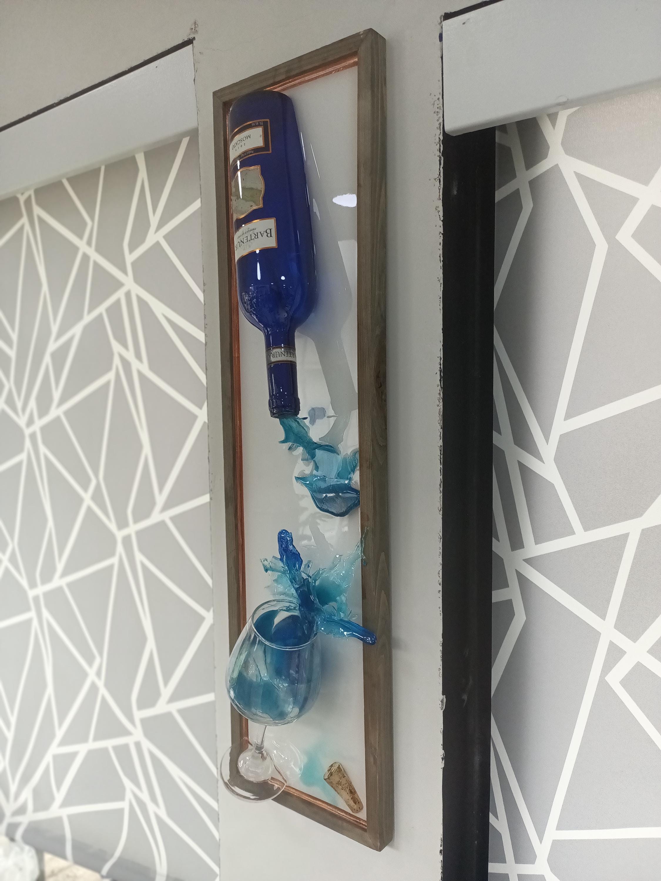 Bartenura Epoxy Broken Bottle Art - Etsy