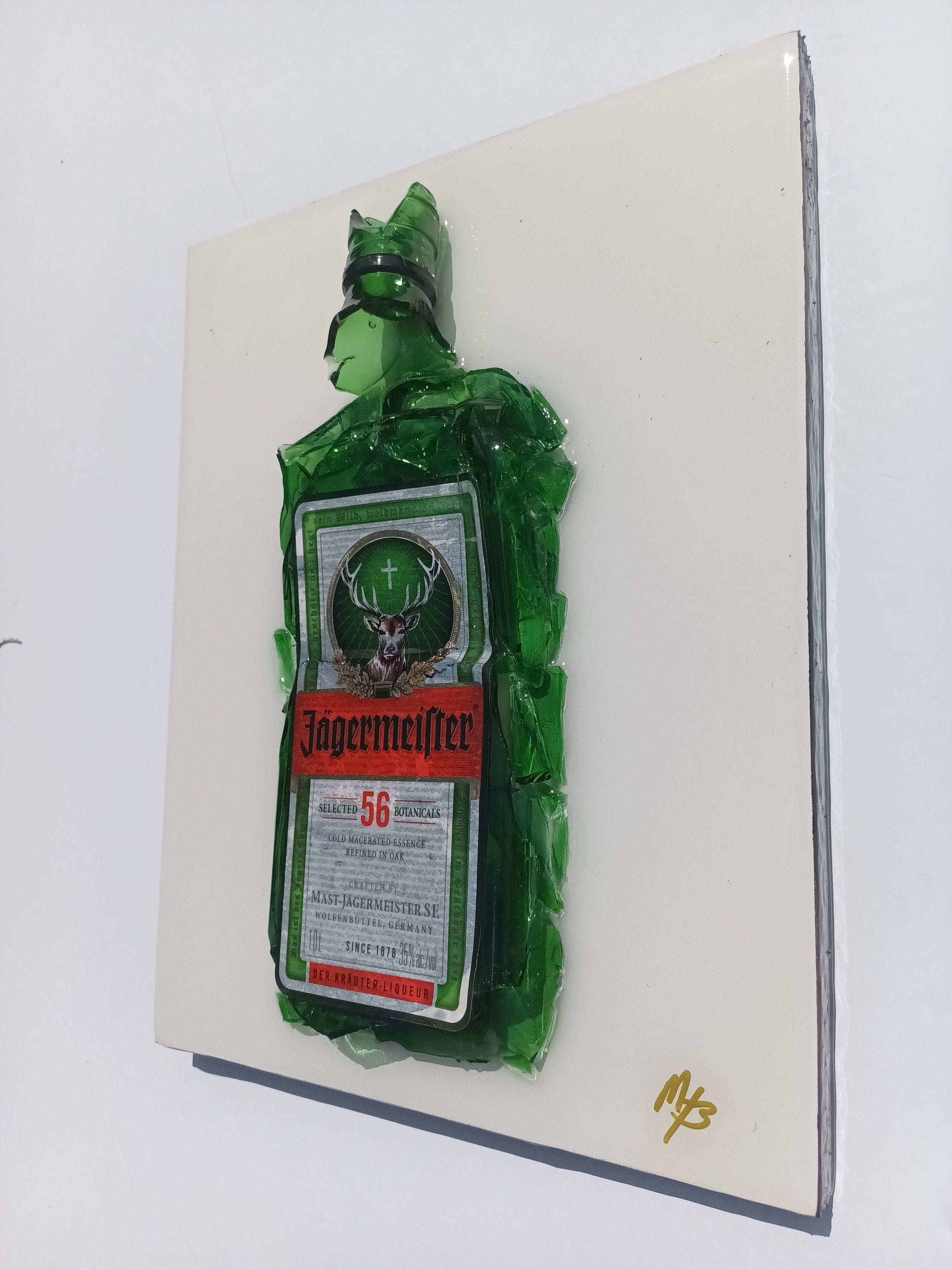 Jagermeister Epoxy Bottle Art - Etsy