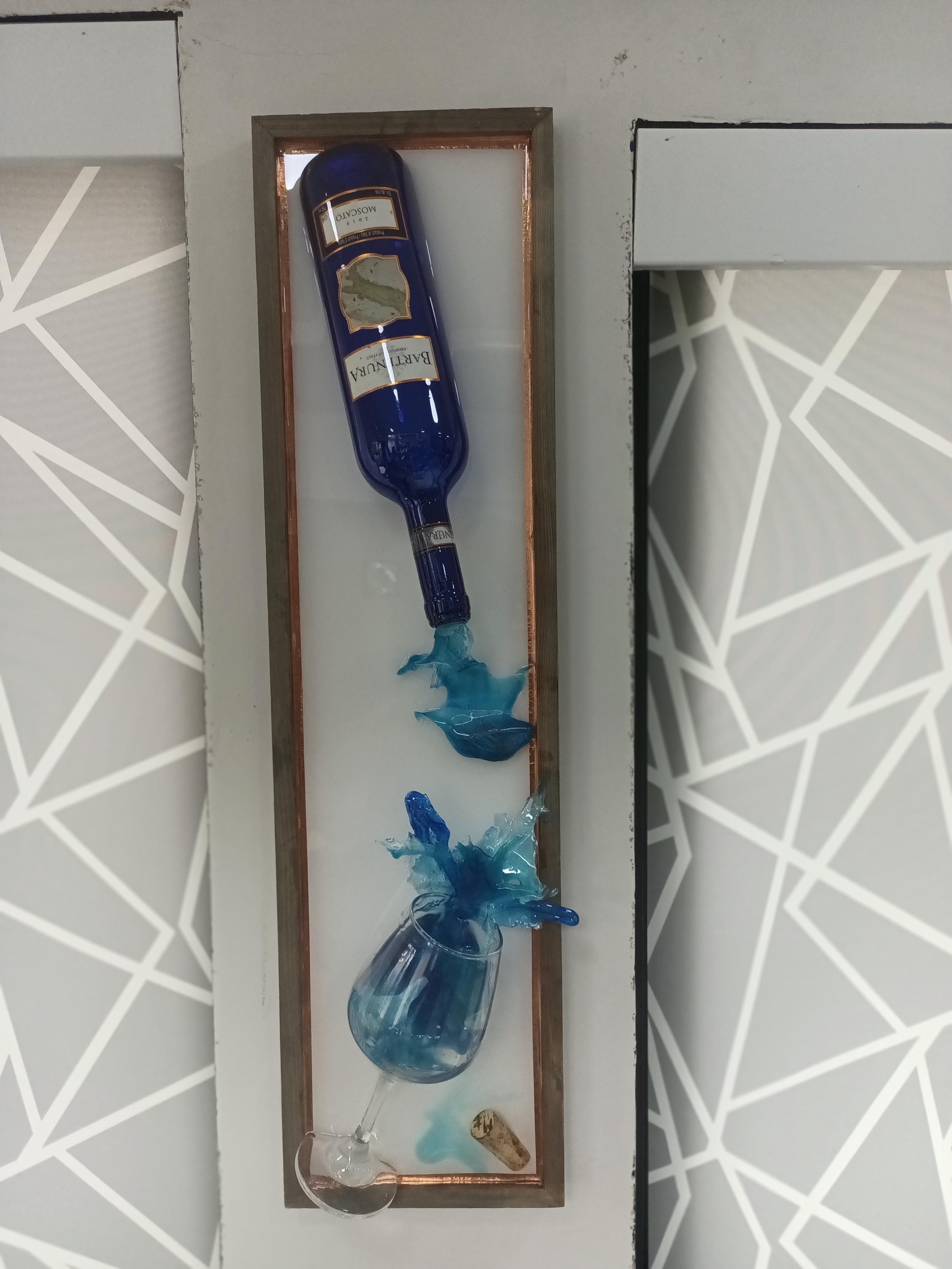Bartenura Epoxy Broken Bottle Art - Etsy