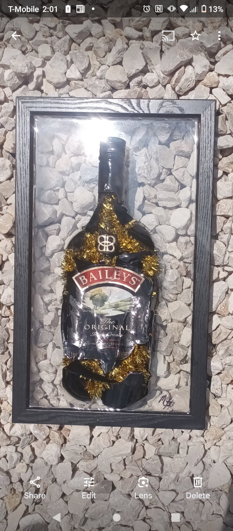 Bailey Irish Cream Epoxy Broken Bottle Art - Etsy