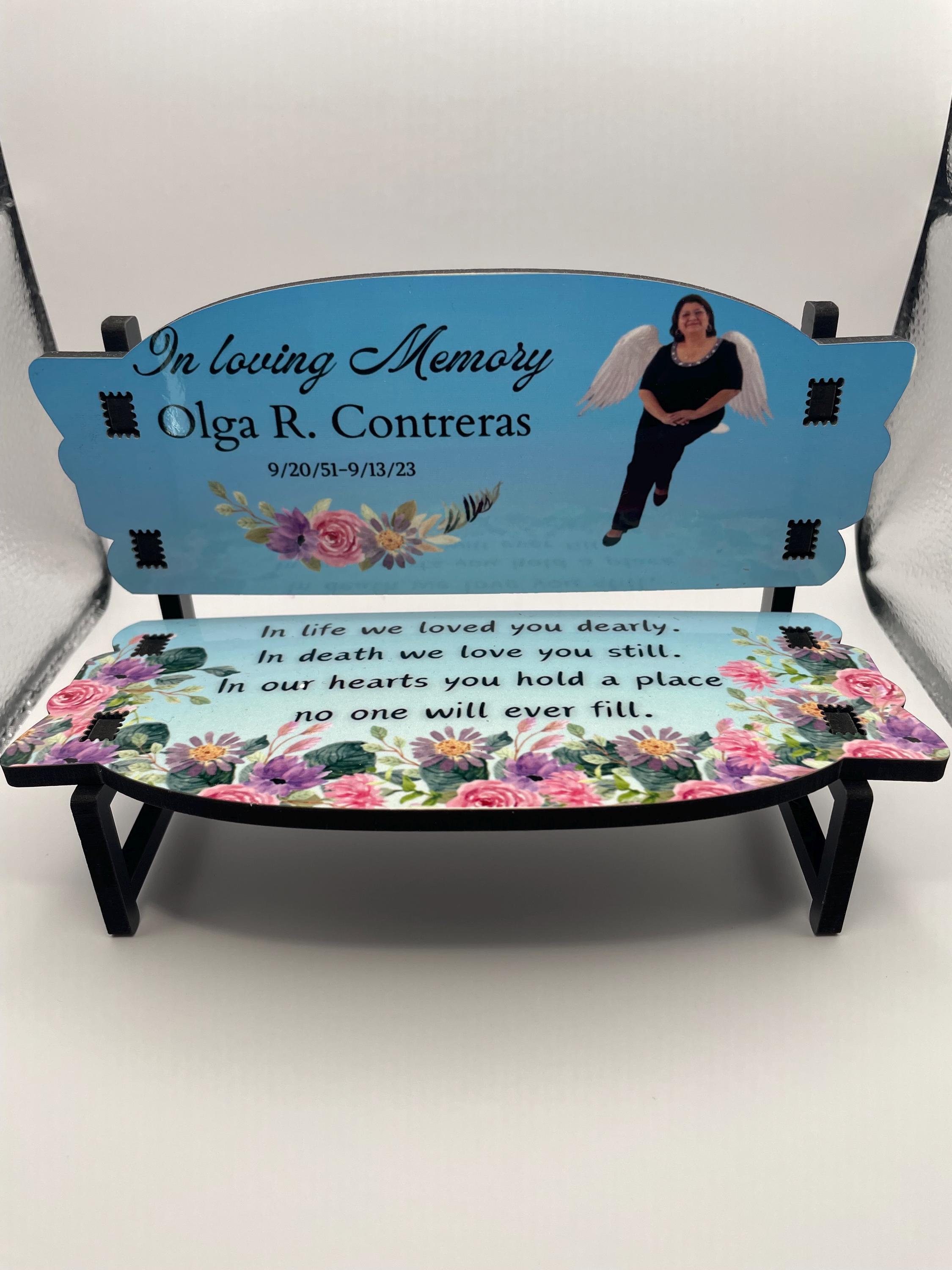 Memorial Mini Bench - Etsy