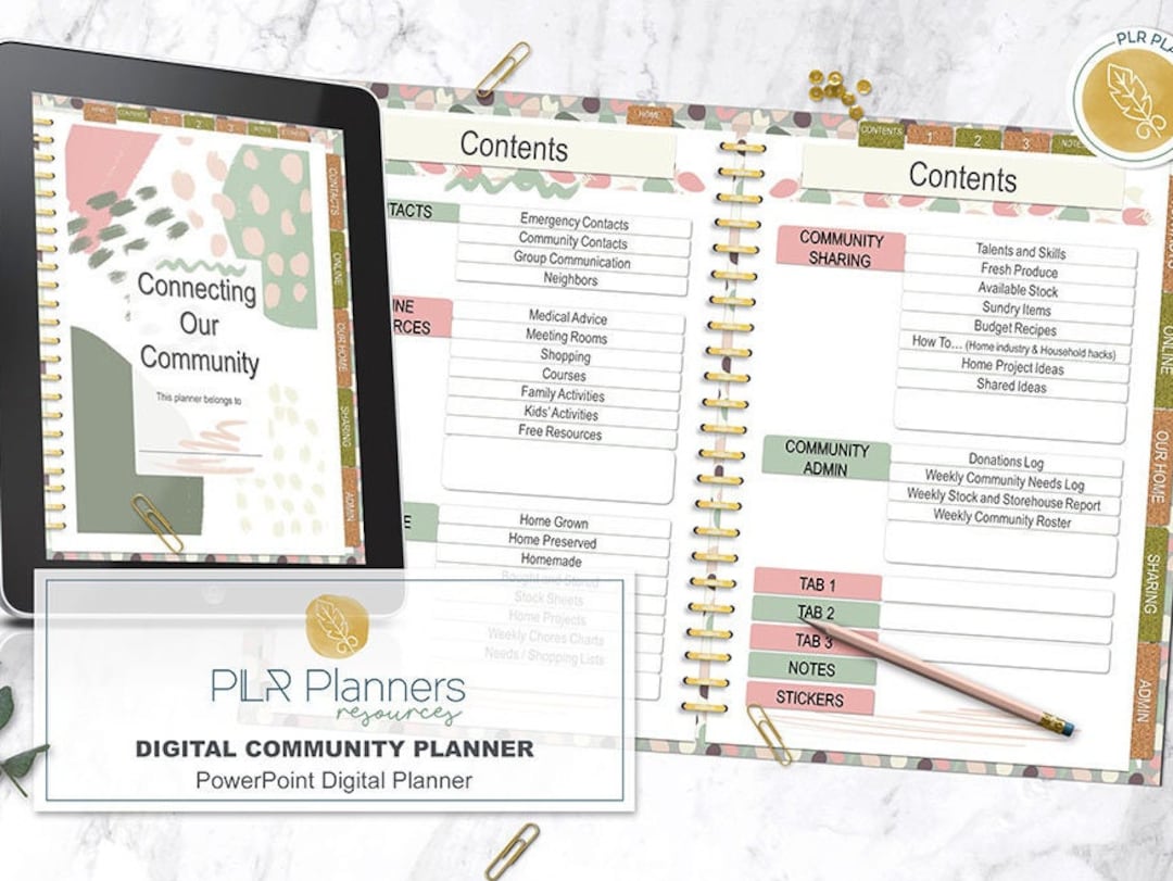 Our Community Digital Planner - Etsy