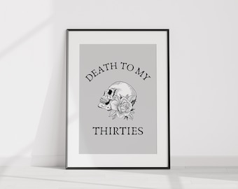 Death to My Twenties PNG, RIP 20s, Digital Download,30th Birthday ...