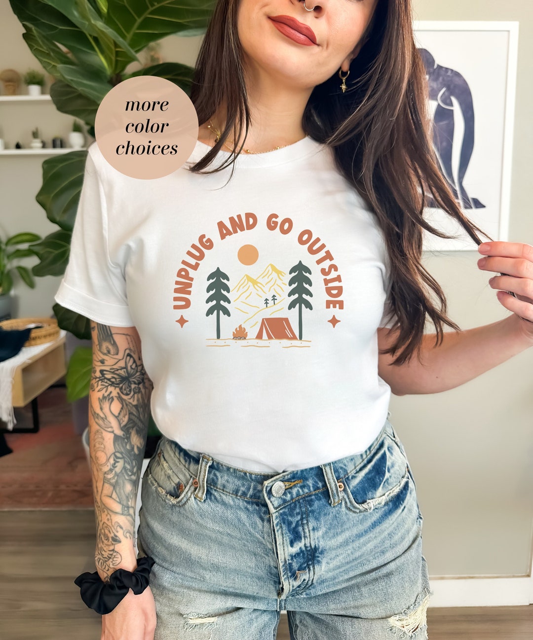Unplug and Go Outside | Inspiring Shirt | Nature Lover Gift | Unisex ...